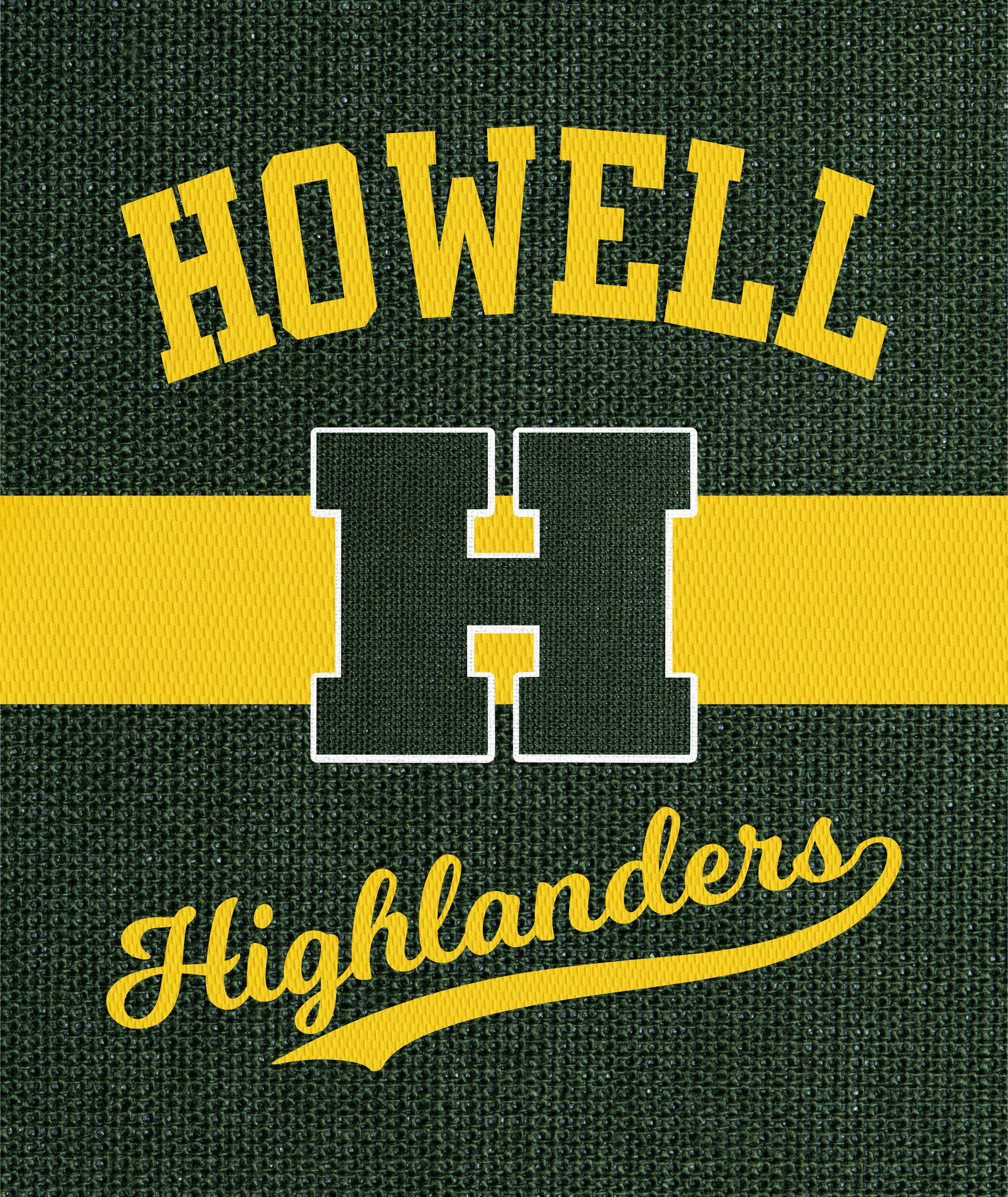 Howell Highlanders "H" Silky Blanket – Ivory Vines