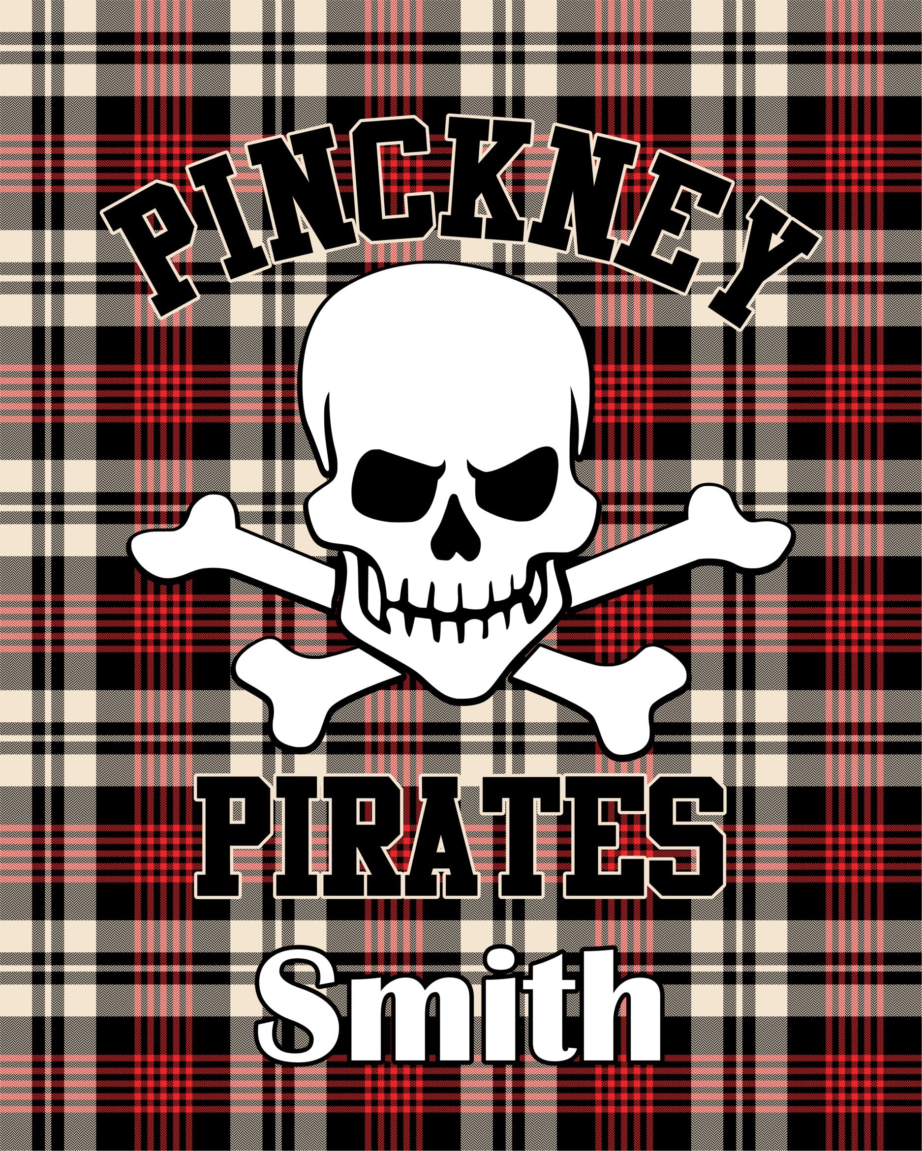 Pinckney Pirate Fleece Blanket - Personalized – Ivory Vines